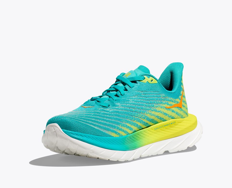 MENS HOKA MACH 5 - MOUNTAIN SPRING/PUFFINS BILL-1127893-CEPR – runners ...